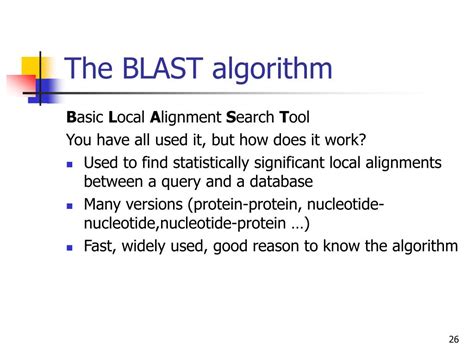 Ppt Pairwise Alignment 2 Scoring Matrices And Gaps Blast Blat And