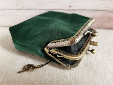 Double Kiss Lock Coin Purse Vintage Style Wallet Double Pockets Coin