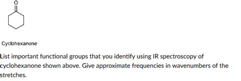 Solved List Important Functional Groups That You Identify