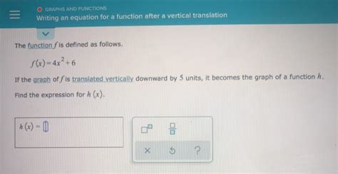 solved ographs and functions writing an equation for a