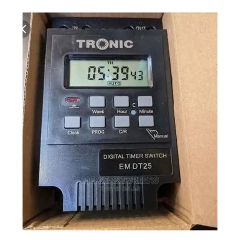 Tronic 25a Digital Programmable Electronic Timer Switch Best Price Online Jumia Kenya