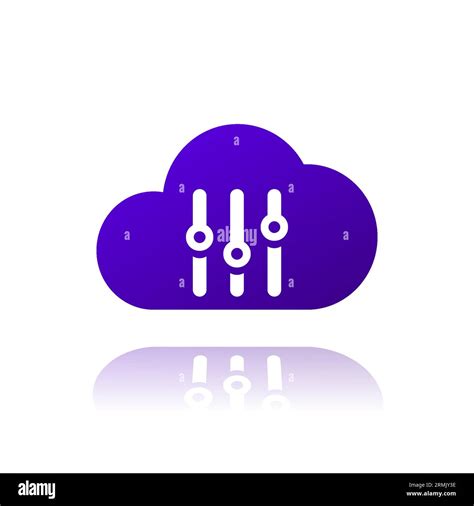 Cloud Settings Icon Hosting Configuration Vector Stock Vector Image And Art Alamy