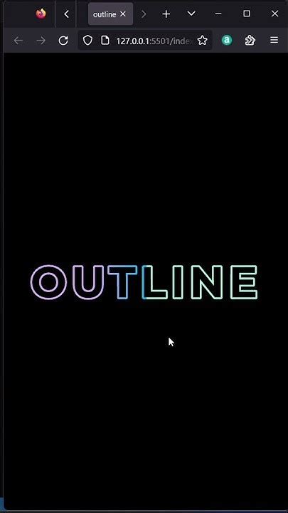 outline text html css youtube