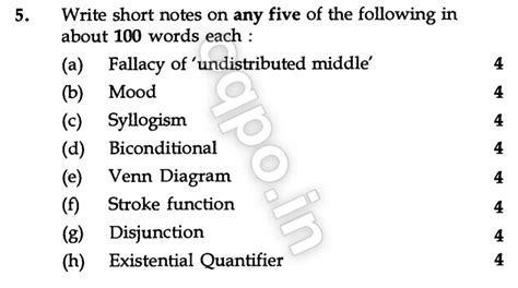 Ignou Bpy 002 Classical And Symbolic Logic Question Paper June 2016