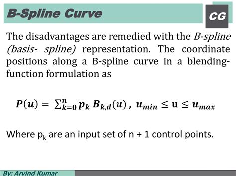 Bezier Curve And B Spline Curve Pptx Physics Science