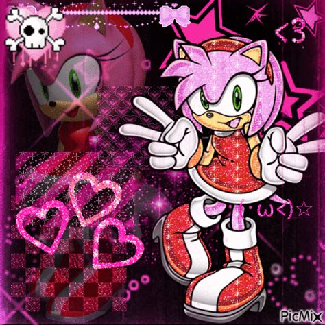 Amy Rose 2 Free Animated  Picmix