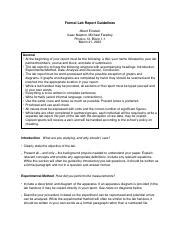 Formal Lab Report Guidelines Structure Writing Tips And Course Hero
