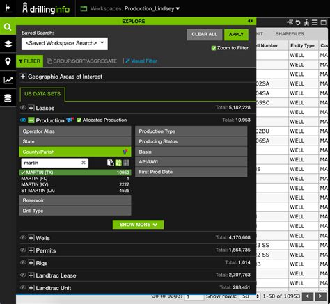 Exporting Data From The New Drillinginfo Web App