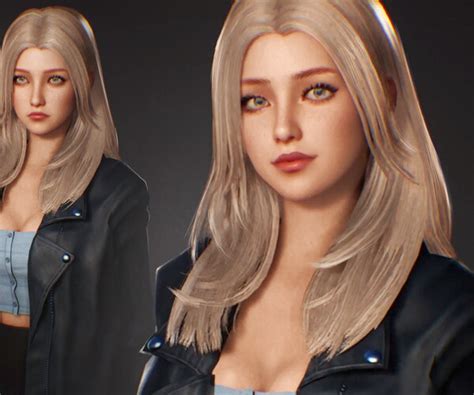 Artstation Ashley Bundle [f2] Nude Bikini Outfit Game Assets