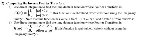 Computing The Inverse Fourier Transform A Use