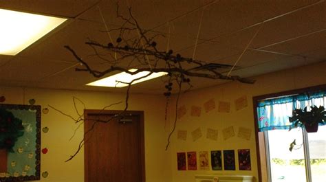Hanging Tree Branches In The Classroom We Use Them To Hang Art
