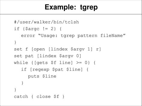 Ppt Writing Tcl Scripts Cont Powerpoint Presentation Free