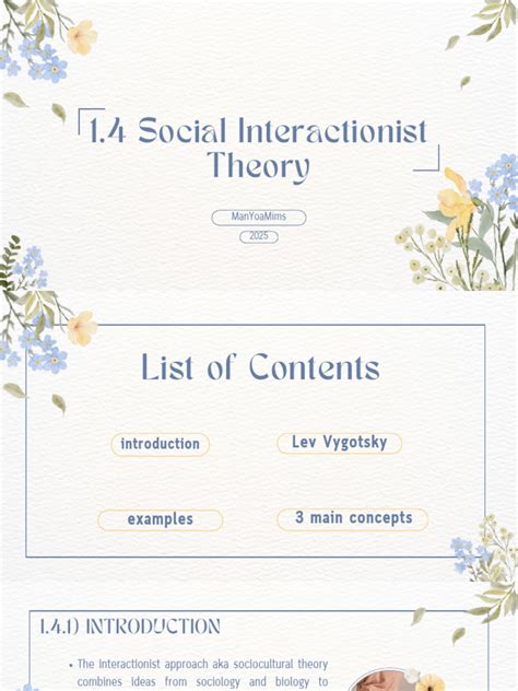1 4 Social Interactionist Theory Pdf Cognitive Psychology Psychological Concepts