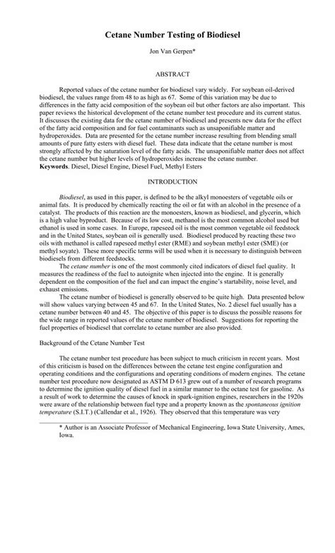 Pdf Cetane Number Testing Of Biodiesel Dokumentips