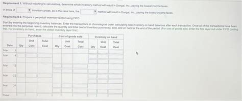 Solved Data Table Requirements 1 Without Resorting To