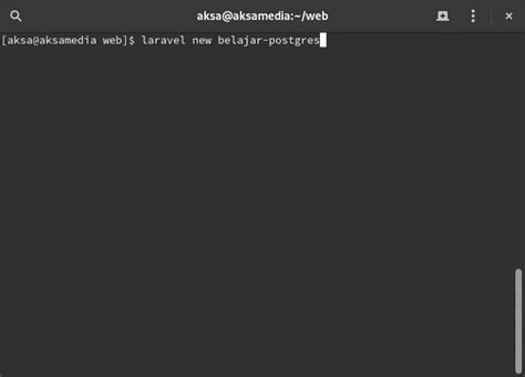 konfigurasi laravel dan postgresql beserta contoh migration jago ngoding