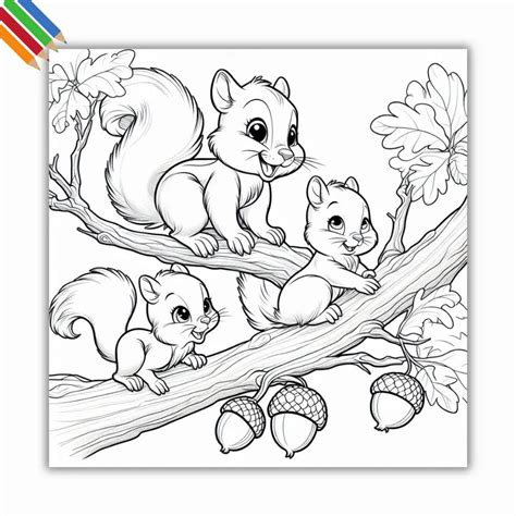 36 다람쥐 색칠공부 고유한 인쇄 가능 Pdf 무료