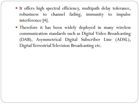 Orthogonal Frequency Division Multiplexing Ofdm Ppt