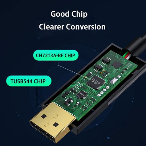 Cablu Usbc Displayport Cablecreation® Dp 1 4 8k Bi Directional Displayport To Usbc Hdr 8k