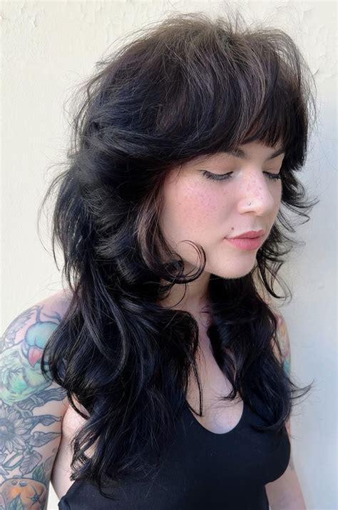 38 Best Long Shag Haircuts For A Lived In Look Voluminous Tousled