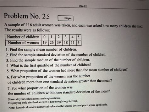Solved Hw 02 Problem No 2 5 10 Pts A Sample Of 116 Adult