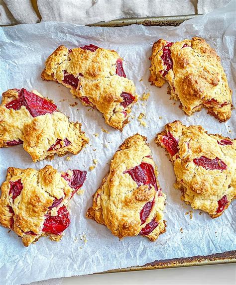 Rhubarb Scones Recipe
