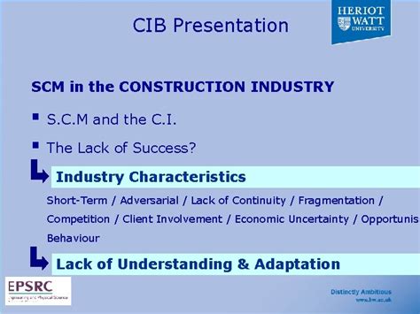 Presentation Cib World Congress 2010 Supply Chain Management