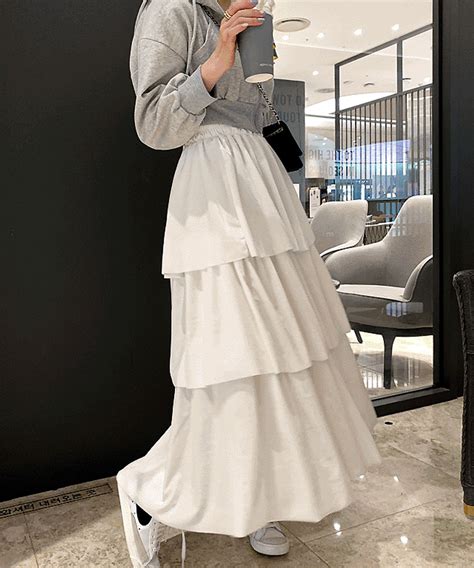 벨벳 캉캉롱스커트2color밴딩스커트a라인스커트플레어롱스커트3단스커트