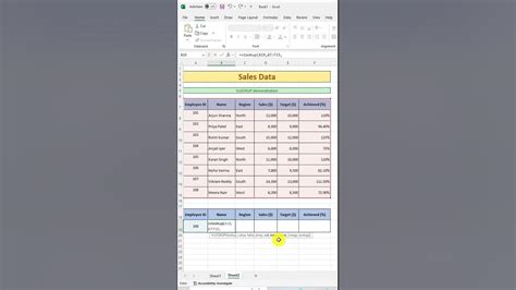 📊 Excel Master The Vlookup Function In Just 30 Seconds 🚀 Excel