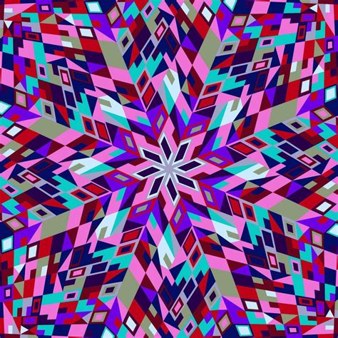 Geometrical Dynamic Pattern Mosaic Background Circular Abstract