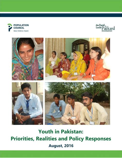 Pdf Youth In Pakistan Priorities Realities And Policy Responses