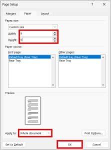 How To Change Page Size In Microsoft Word Full Document And Specific Pages