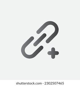 Add Link Symbol Icon Vector Illustration Stock Vector Royalty Free 2302507465 Shutterstock