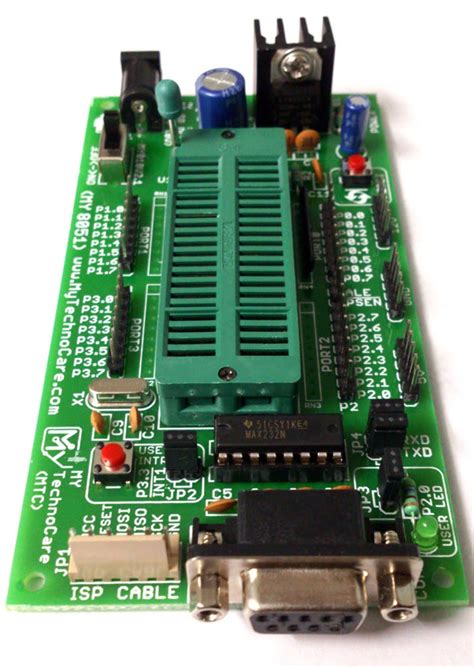 8051 Development Board Price In India With Zif Socket My Technocare
