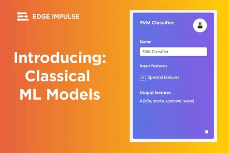 Edge Impulse Now Supports Classical Ml Models From Scikit Learn