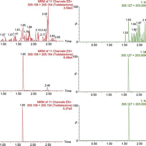 Toddalolactone And Is Chromatograms Obtained By Uplcmsms In Mouse Download Scientific Diagram