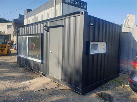 36 숙소용 콘테이너 흑색 도장 사무실숙소경비실 육천일콘테이너 육천일컨테이너