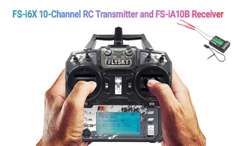 Dtxmx Fs I6x Transmisor Y Receptor De Radio De 10 Canales Fs Ia10b 2 4g Driver Rc Para Avión