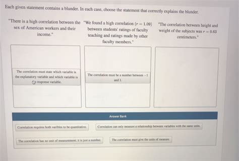 Solved Each Given Statement Contains A Blunder In Each