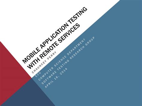 PPT Mobile Application Testing With Remote Services PowerPoint Presentation ID 1577310