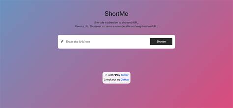 Github Acrobaticpaniccshortme Url Shortener A Flask Web App And Api Used To Shorten Long Urls