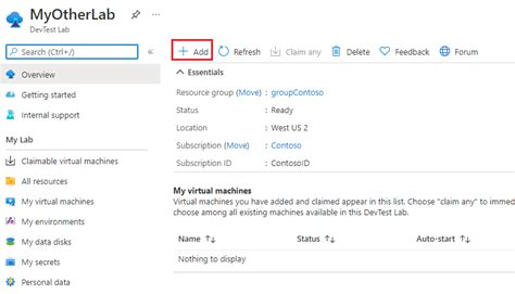 menyiapkan sebuah lab vm lab dan pengguna lab azure devtest labs