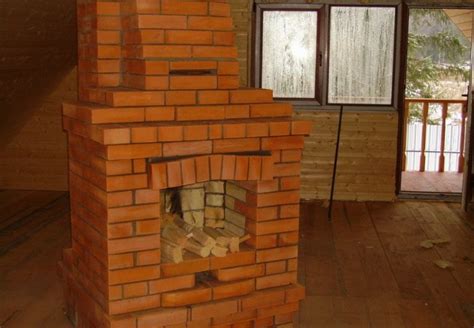 Небольшой камин своими руками, как построить сооружение из кирпича