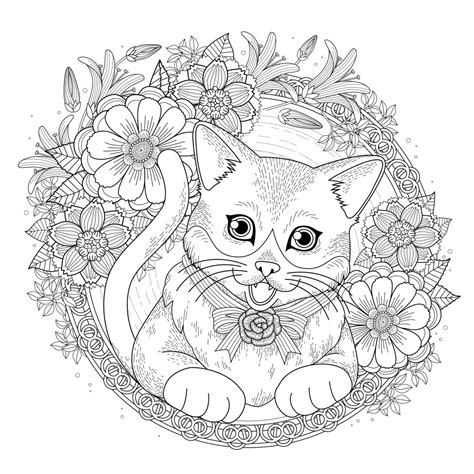 Котенок котэ раскраска - 73 фото