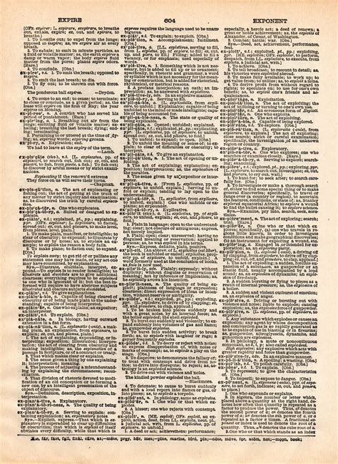 Vintage Clip Art Dictionary Pages Artofit