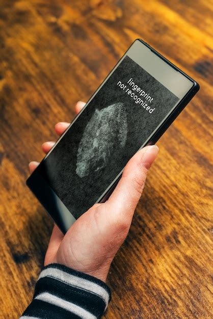 Premium Photo Fingerprint Not Recognized Message On Mobile Smartphone