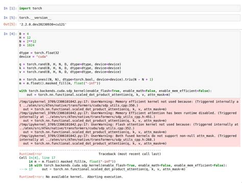 Using F Scaled Dot Product Attention Gives The Error PyTorch Forums