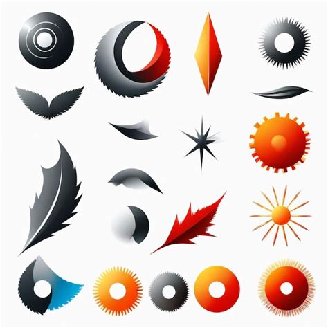 reverse vector set white background isolated a high premium ai