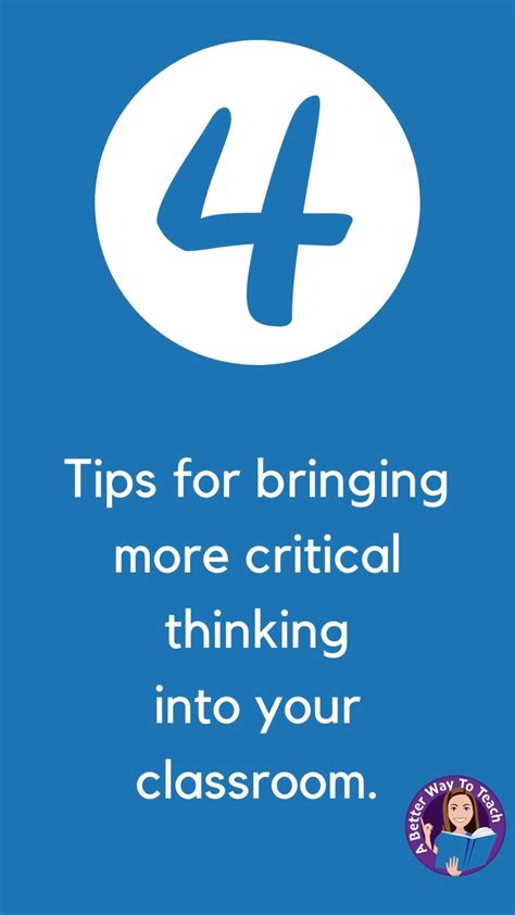 Create A Classroom For Critical Thinkers Artofit