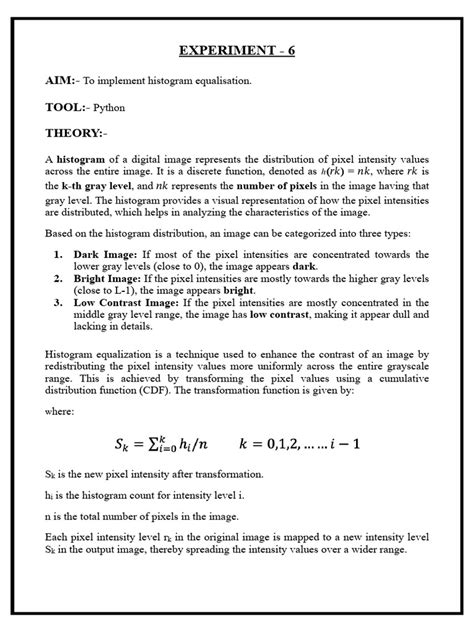 ip experiment 6 an pdf signal processing imaging
